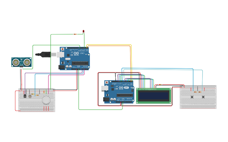 Circuit design Projet Arduino Phase 3 - Tinkercad