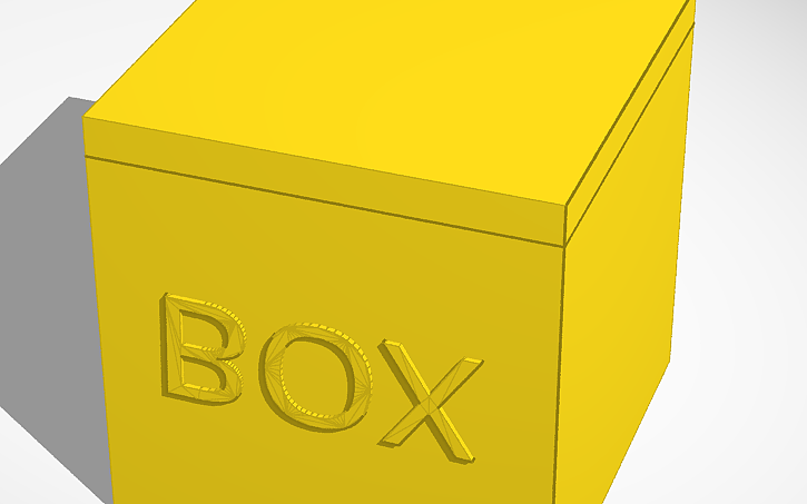 3D design BOX - Tinkercad