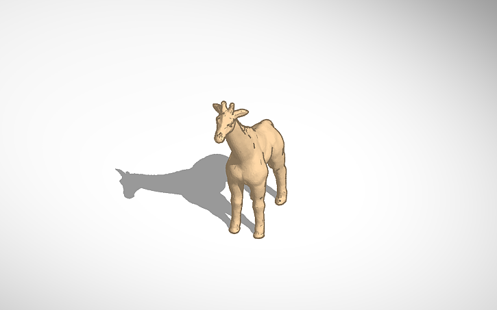3D design Giraffe - Tinkercad