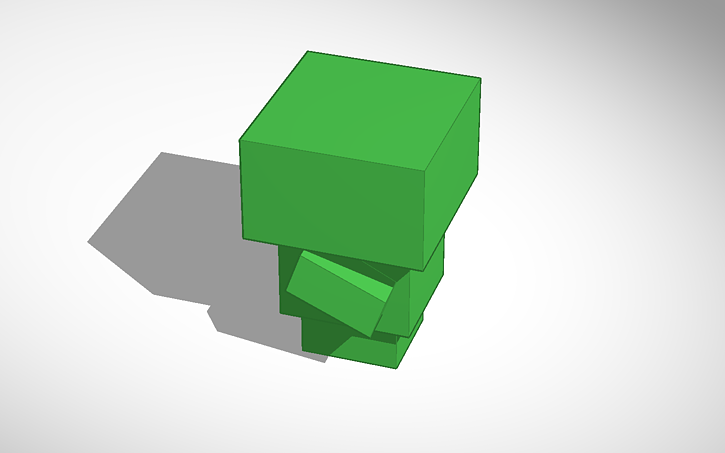 3D design Cubeecraft Figure (based on Chris Bemount) - Tinkercad