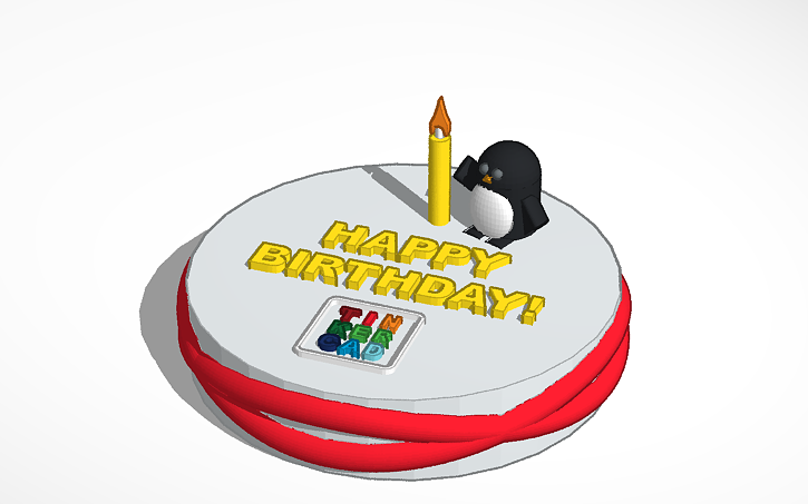 3D design Copy of Happy Birthday Tinkercad! - Tinkercad