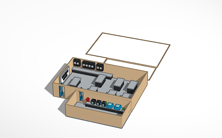 3D design Floor Plan - Computer Lab - Tinkercad
