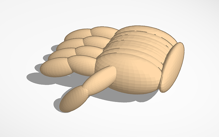 3D design Human Hand - Tinkercad