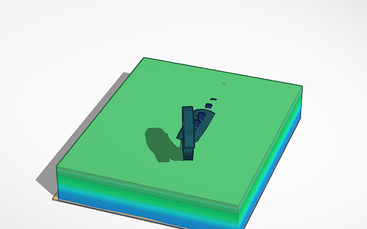 3D design blocky lock ness monster - Tinkercad