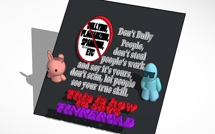 3D design SAVE TINKERCAD - Tinkercad