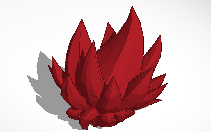 3D design super saiyan broly evolution - Tinkercad