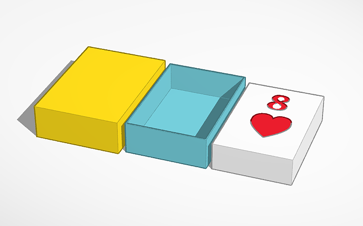 3D design Box for Deck of Cards - Tinkercad