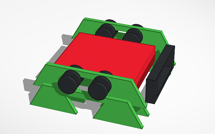 3D design SIM-LAB shuffler bot - Tinkercad