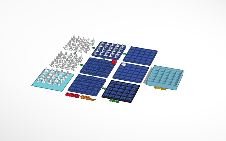 3D design Perfection Game Board - Tinkercad