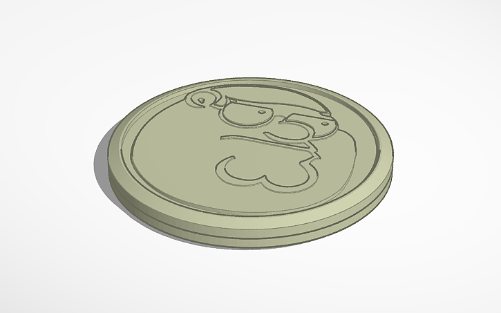 3D design THE peter griffin medalion - Tinkercad