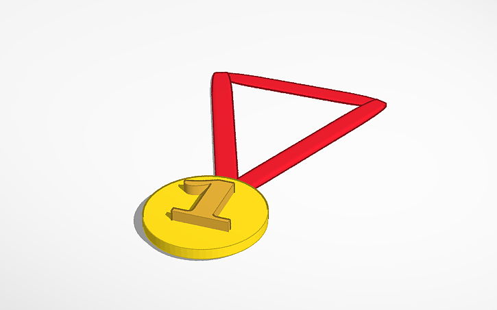3D design medal - Tinkercad