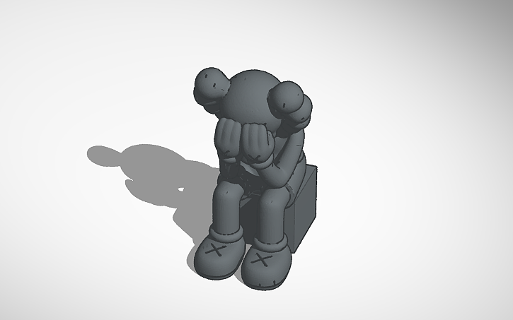 3D design Kaws Companion Crying - Tinkercad