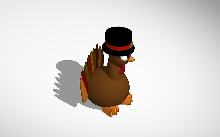 3D design Disguise a turkey challenge - Tinkercad