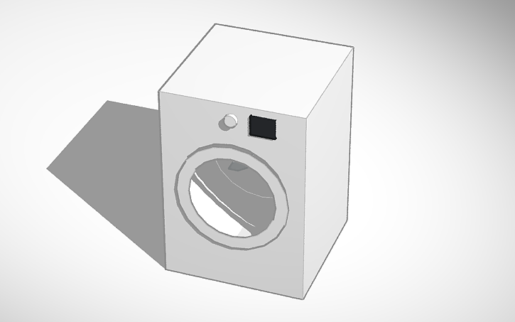 3D design Washing Machine - Tinkercad