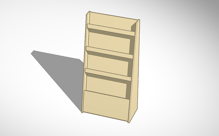 3D design Literature Display Stand - Tinkercad