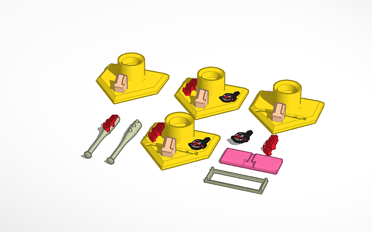 3D design Baseball Plate Stand-fixed - Tinkercad