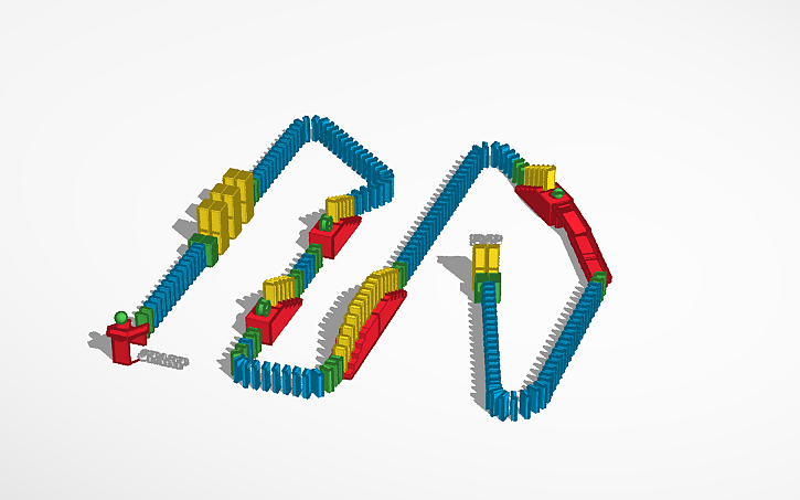 3D design Domino - Sim Lab - Tinkercad