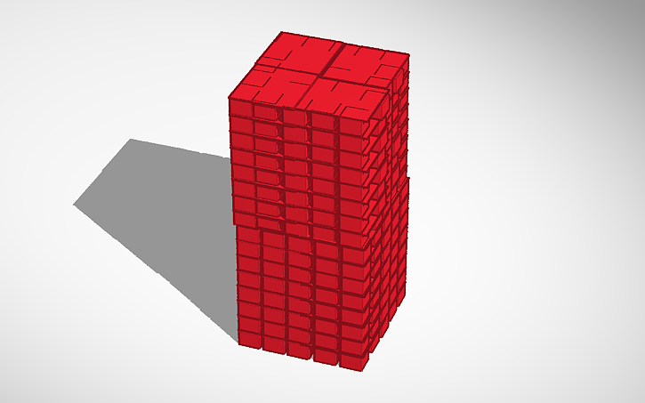 3D design collapsing building - Tinkercad