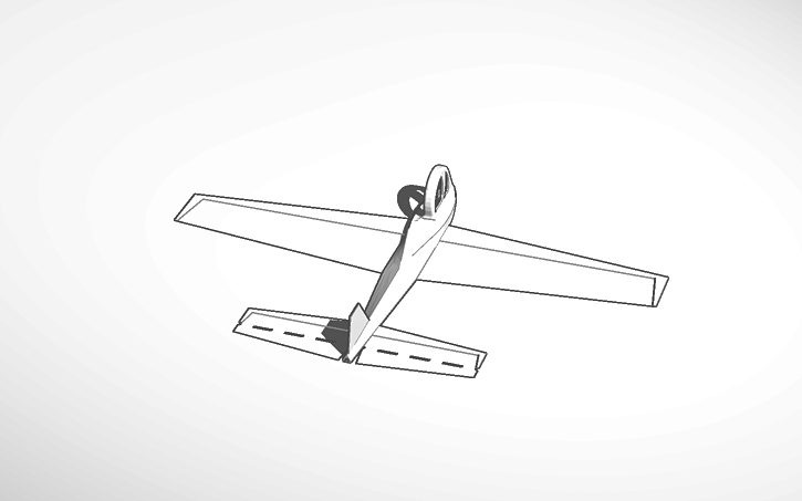 3D design air plane - Tinkercad