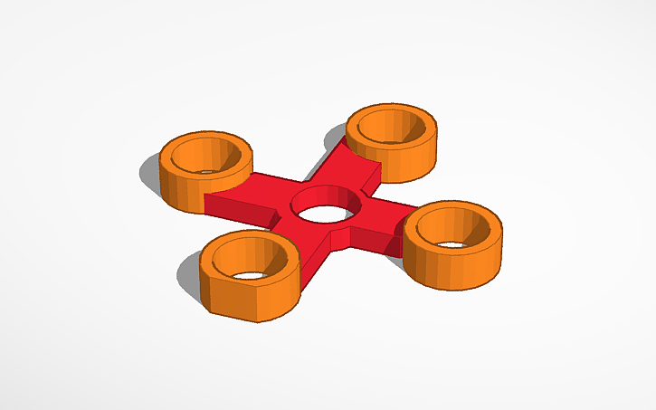 3D design fidget spinner sim lab - Tinkercad