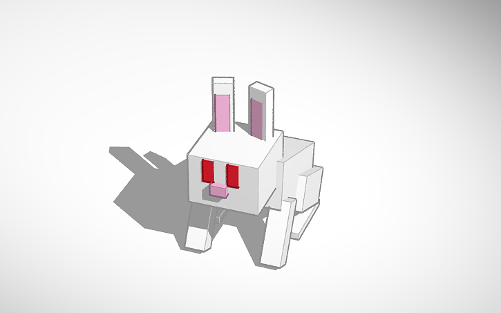 3D design rabbit - Tinkercad