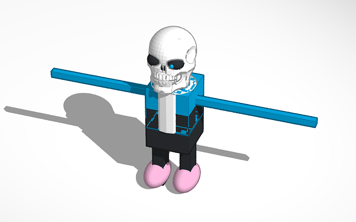 3D design Mr. Sand Deltarune - Tinkercad