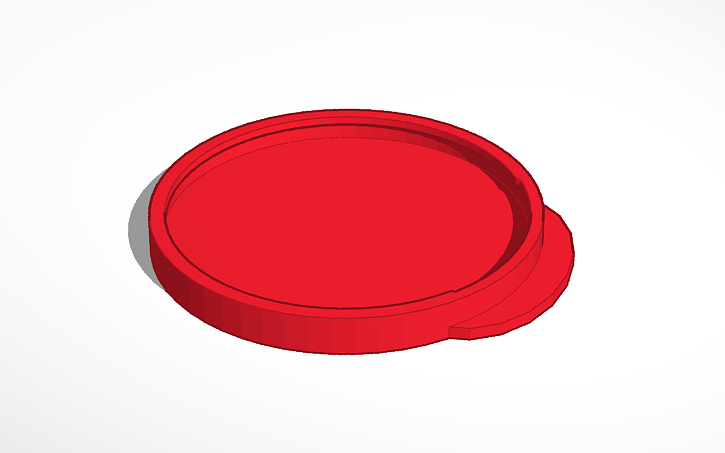 3D design Soda Can Lid - Tinkercad