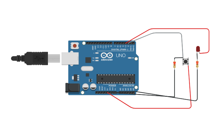 Circuit design TP3 PULSADOR - Tinkercad