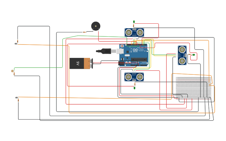 Circuit design collision detection system - Tinkercad