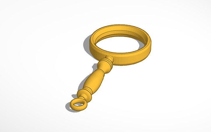3D design Magnifying Glass - Tinkercad