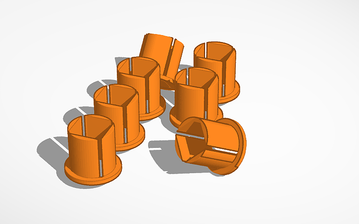 3D design Round Square Hole - Tinkercad