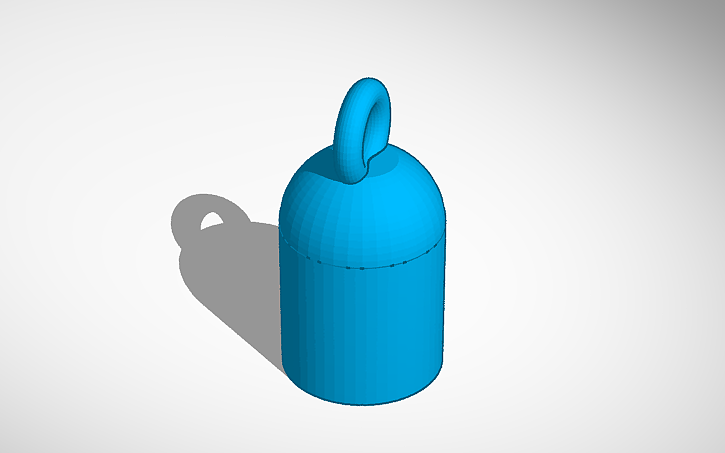 3D design 3D printable bell (untested) - Tinkercad