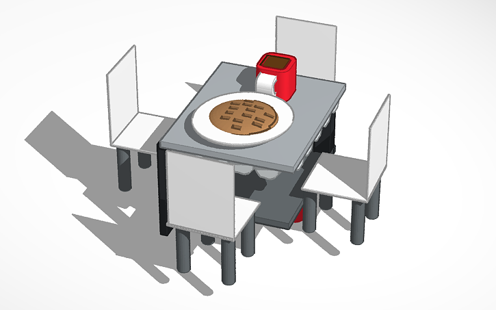 3D design Waffle - Tinkercad