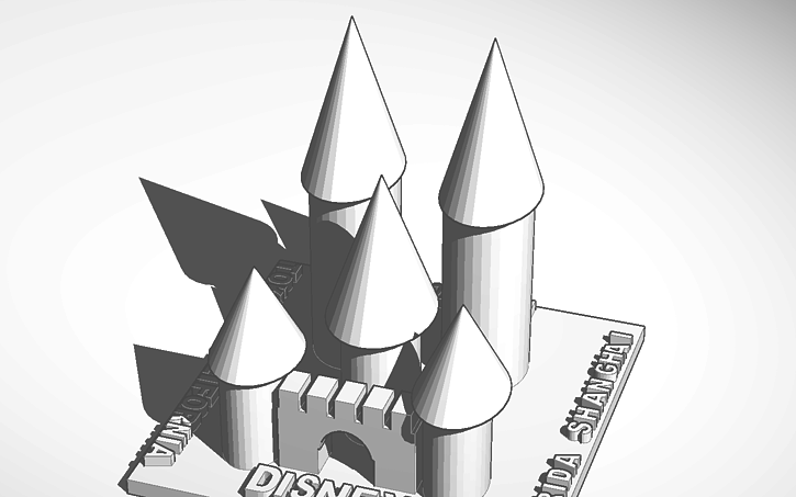 3D design Camryn Disney Castle - Tinkercad