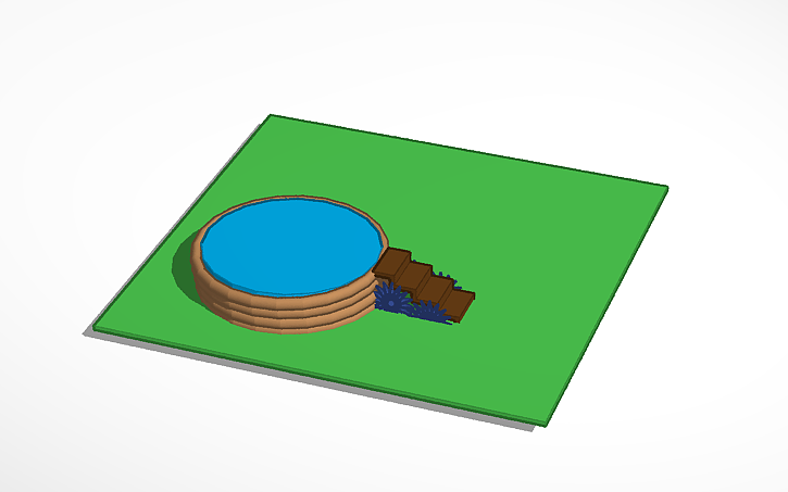 3D design swimming pool - Tinkercad