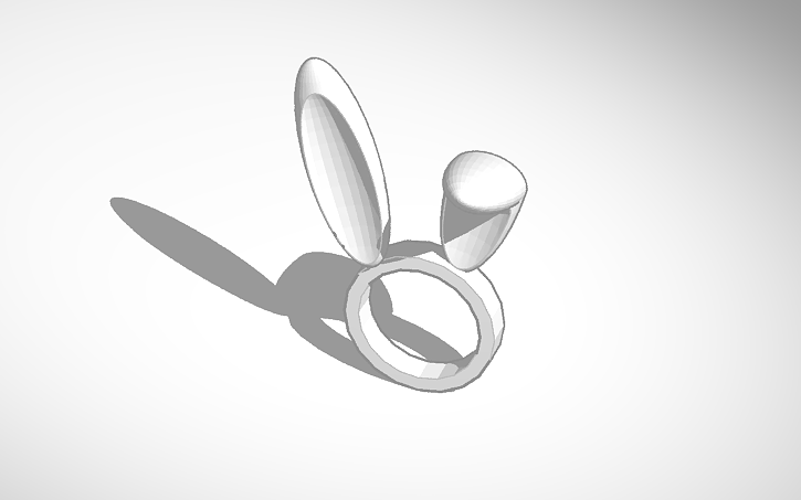 3D design Easter Ring - Tinkercad
