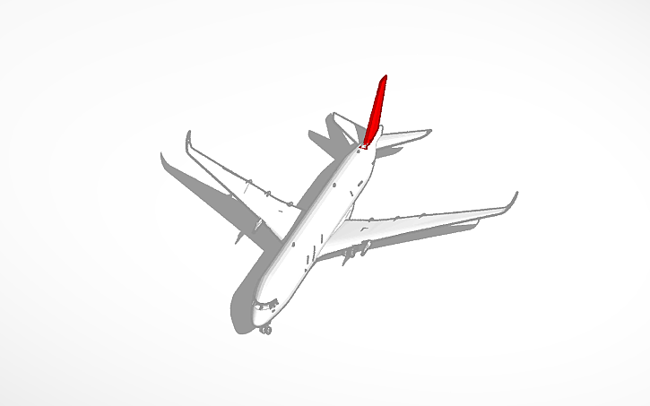3D design AVIANCA BOEING 787-9 DREAMLINER - Tinkercad