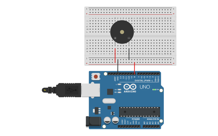 Circuit design Mi Coach Sonoro - Tinkercad