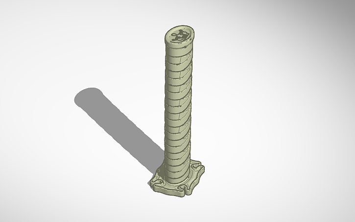 3D design katana - Tinkercad