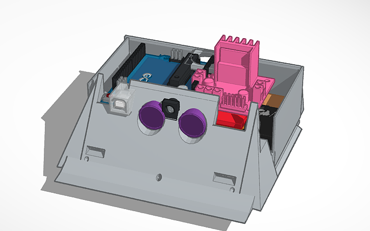 3D design SUMO ROBOT - Tinkercad
