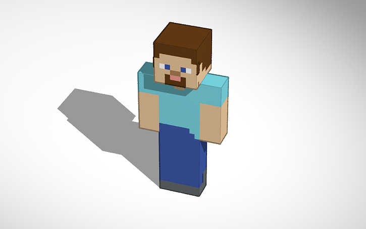 3D design Minecraft Steve - Tinkercad