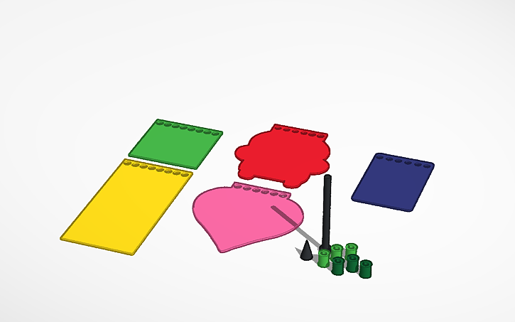 3D design Blue's Clues Notebook Covers - Tinkercad