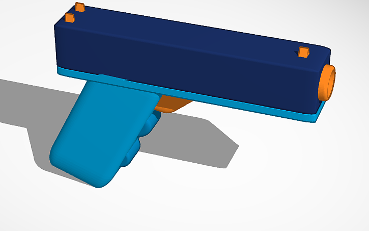 3D design Nerf Pistol - Tinkercad