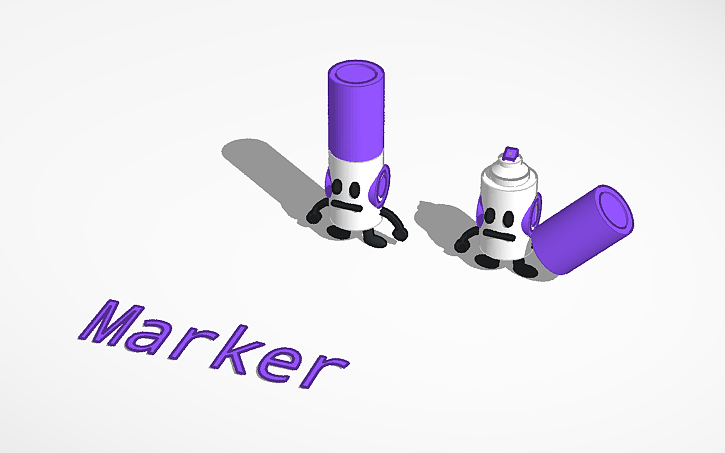 3D design [TPOT] Marker - Tinkercad