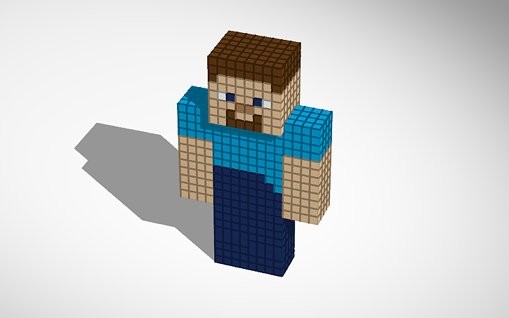 3D design Minecraft Character - Tinkercad