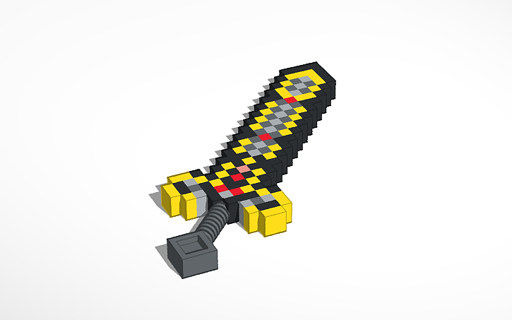 3D design Terraria Lego Excalibur - Tinkercad