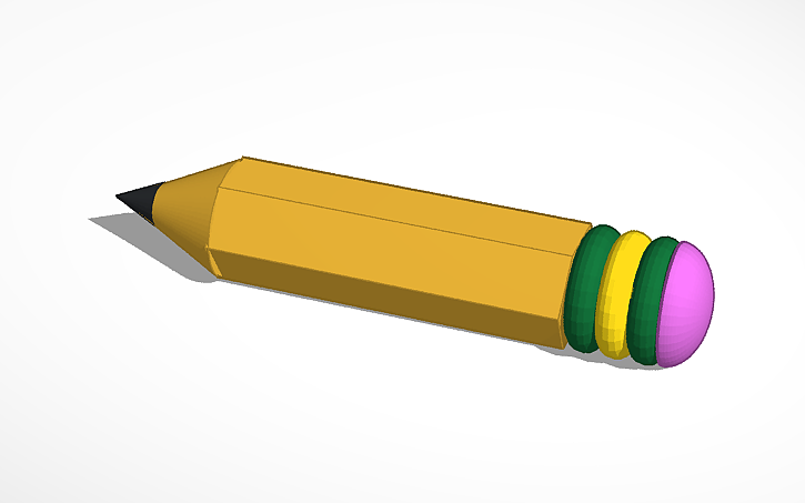 3D design lapiz - Tinkercad
