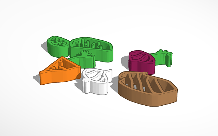 3D design vegetables - Tinkercad