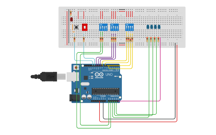 Circuit design RAM - Tinkercad