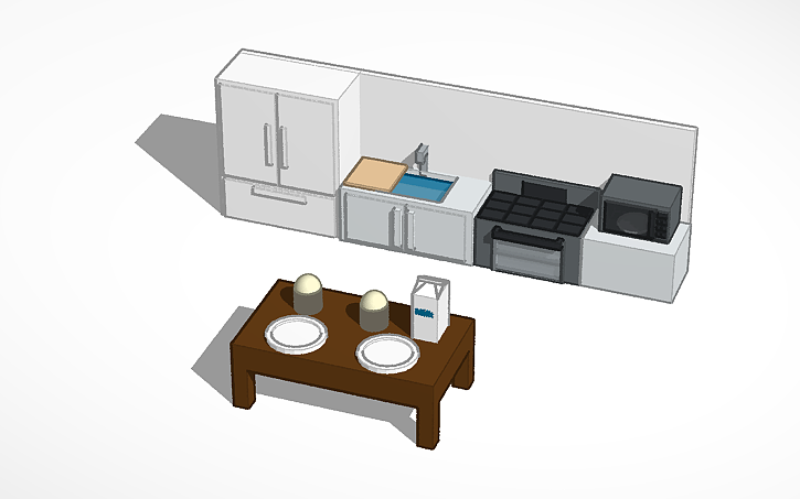 3D design Kitchen! - Tinkercad